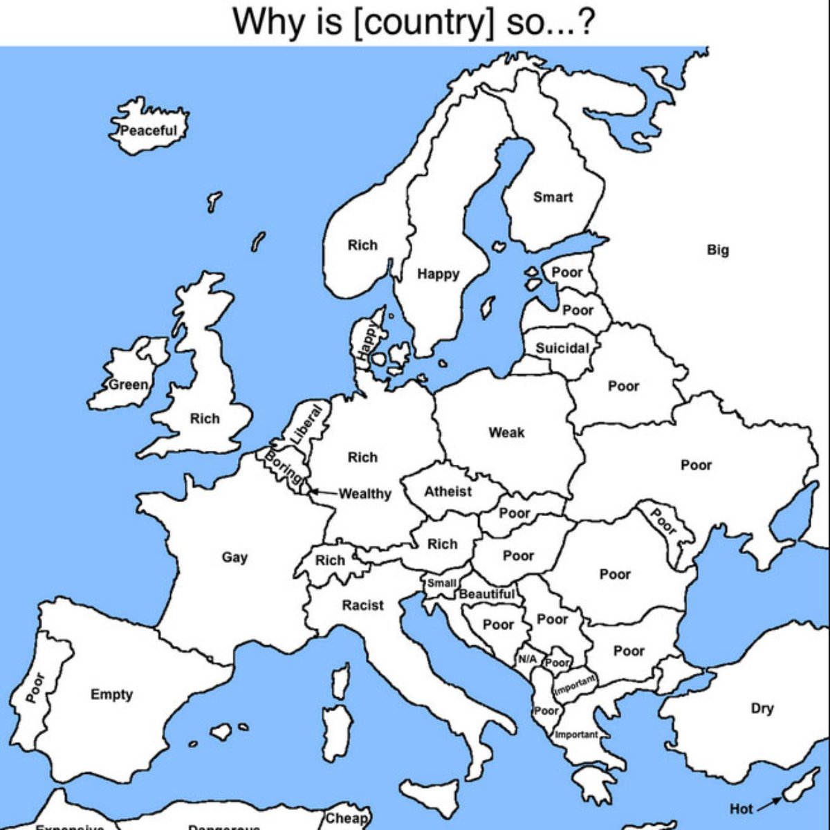 Mapa Da Europa Com Nomes De Países