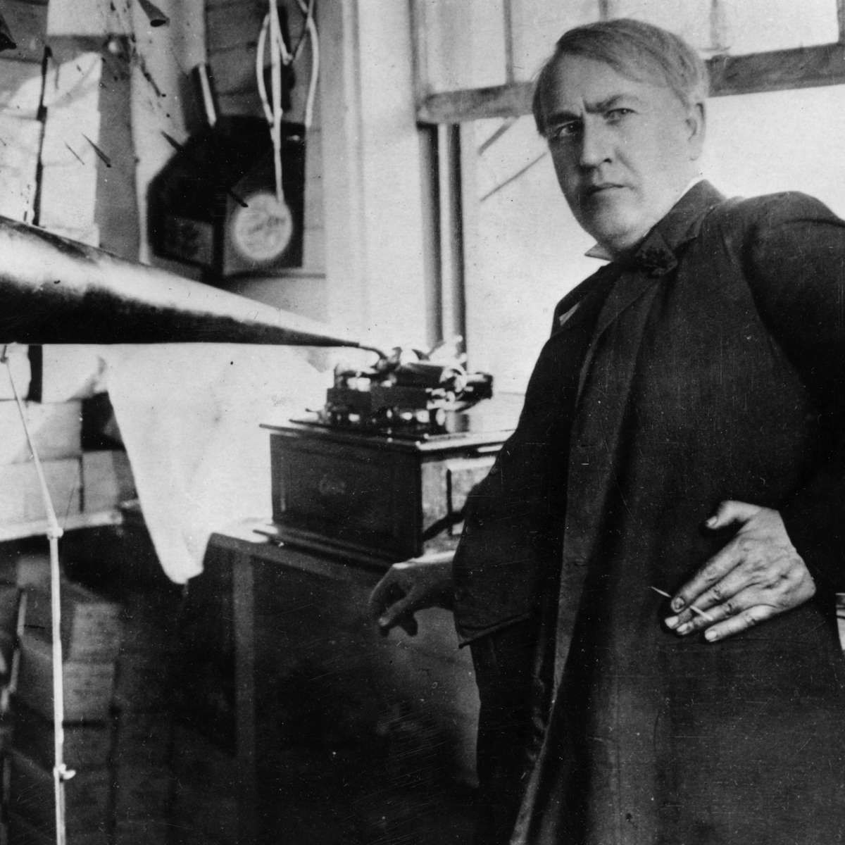 Thomas Edison Primeiro Fonografo O Fonógrafo! Inventado Por Thomas