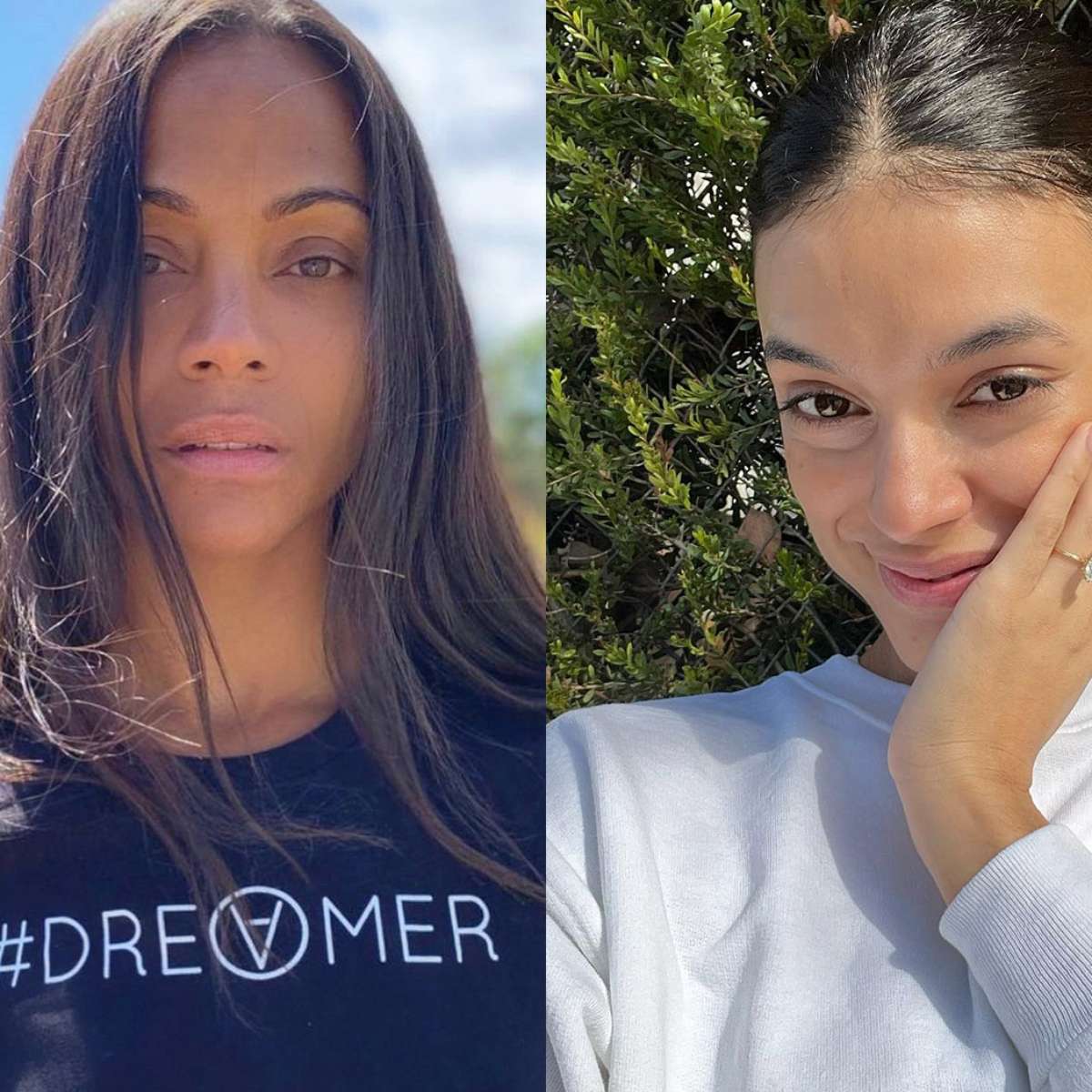 Zoe Saldana Antes E Depois Zoe Saldaña Encantou No Globo De Ouro Com