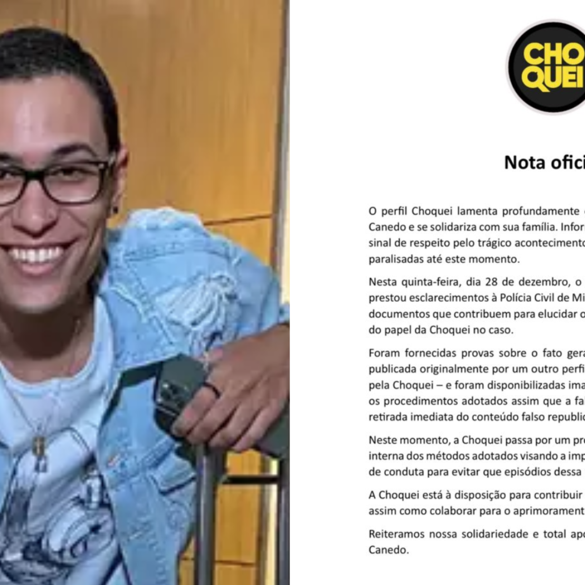 Choquei Reconhece Fake News Lamenta Morte E Diz Que Dono Prestou😥
