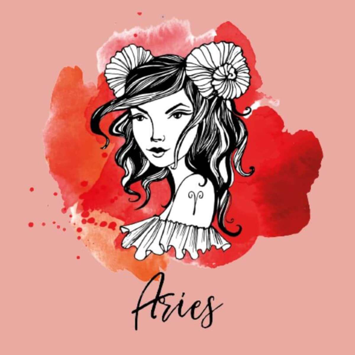 Arte Da Mulher De Aries Mulher Horóscopo Carneiro Taurus Gemini