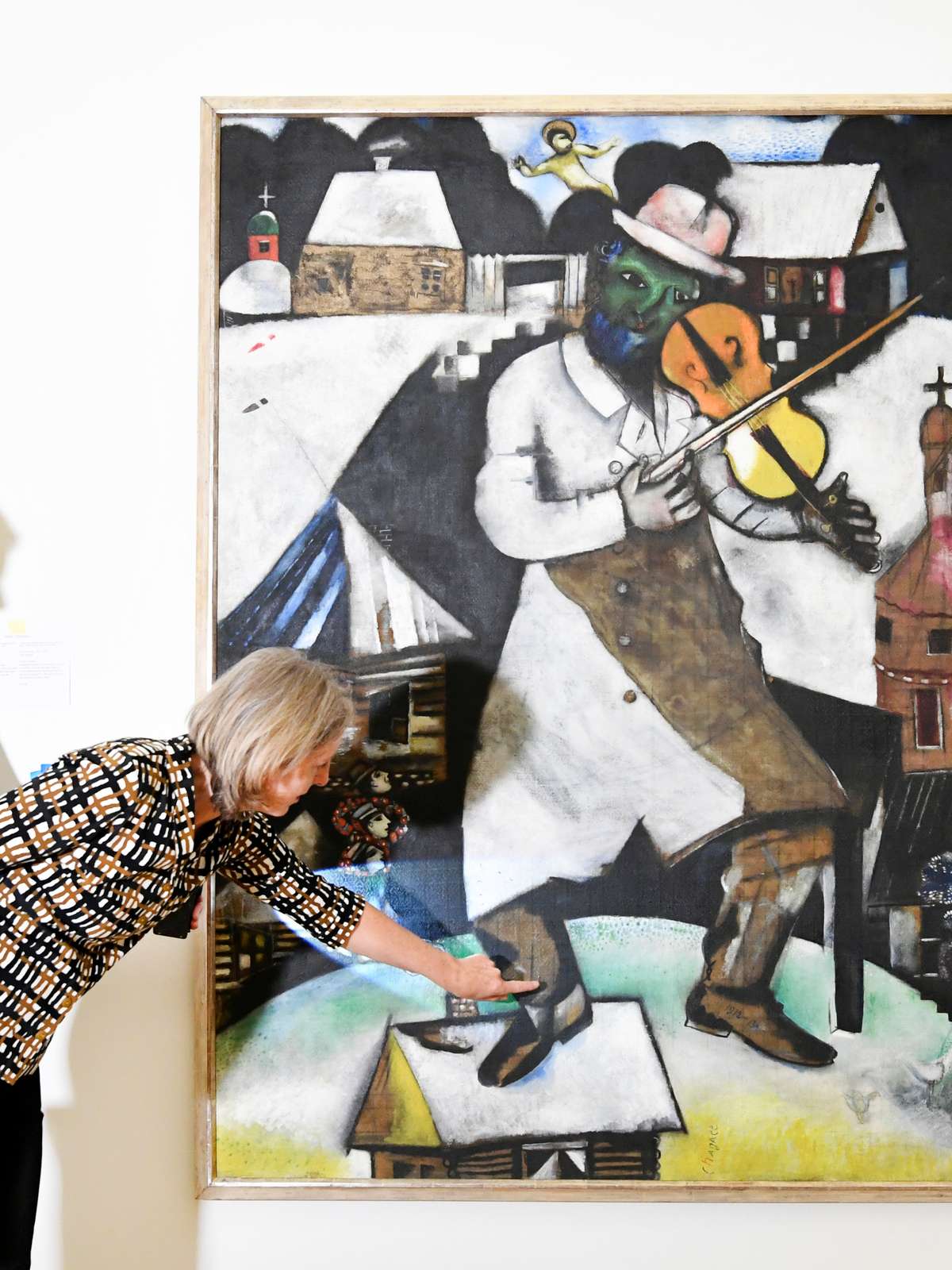 Marc Chagall Violinista Musician With Violin (1919) By Marc Chagall