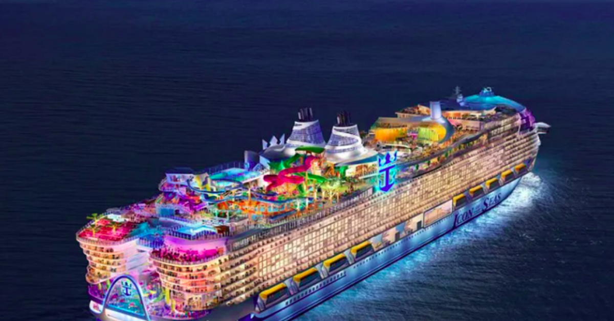 Maior navio de cruzeiro do mundo se prepara para a viagem inaugural