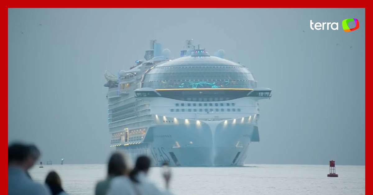 Considerado o maior navio do mundo, chega a Miami para sua estreia - 5 ...