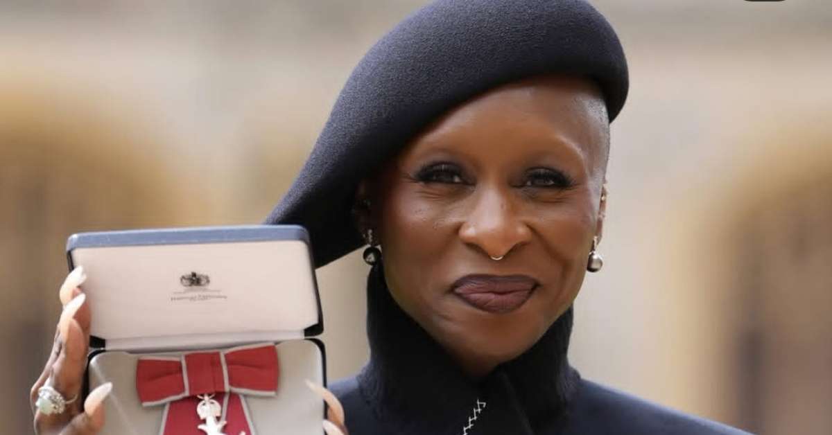 Cynthia Erivo recebe honraria da família real britânica em cerimônia ...