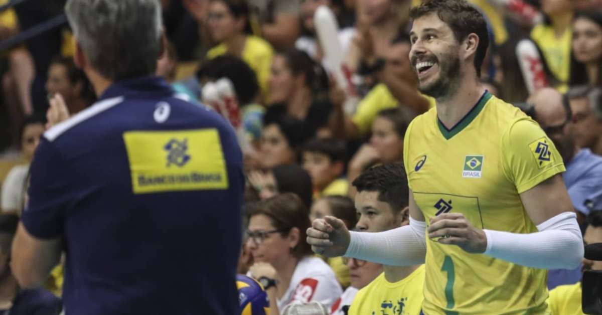 Bruninho tem jogo especial com a Seleção de vôlei em Campinas