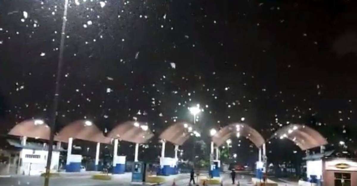 Curitiba tem neve pela terceira vez na história