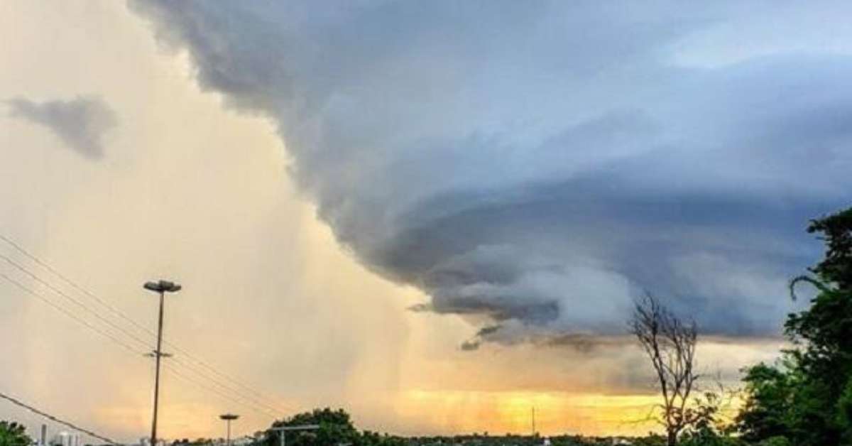 A beleza das nuvens de temporal
