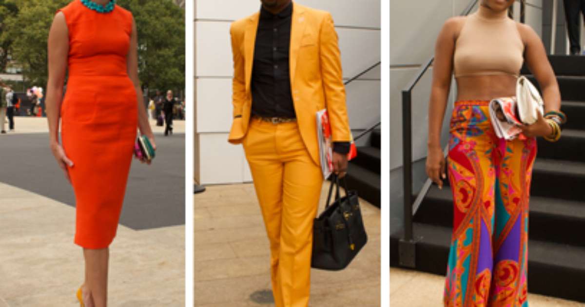 Público aposta em roupas coloridas para semana de moda de NY
