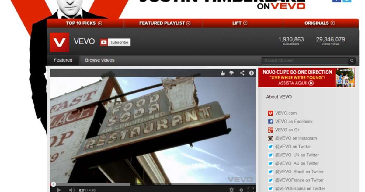 Google deve comprar 10% do Vevo e manter serviço no YouTube