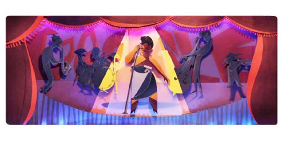 Ella Fitzgerald ganha homenagem em doodle do Google pelos 96 anos
