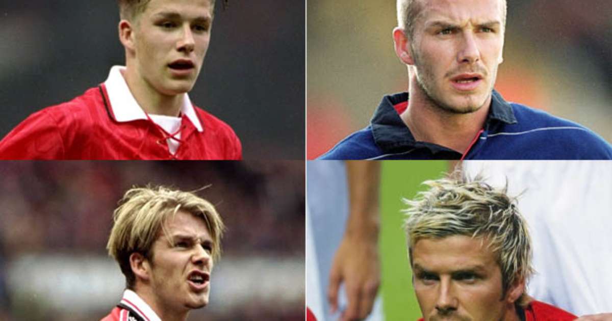 Relembre as mudanças de visual de Beckham em 20 anos de carreira