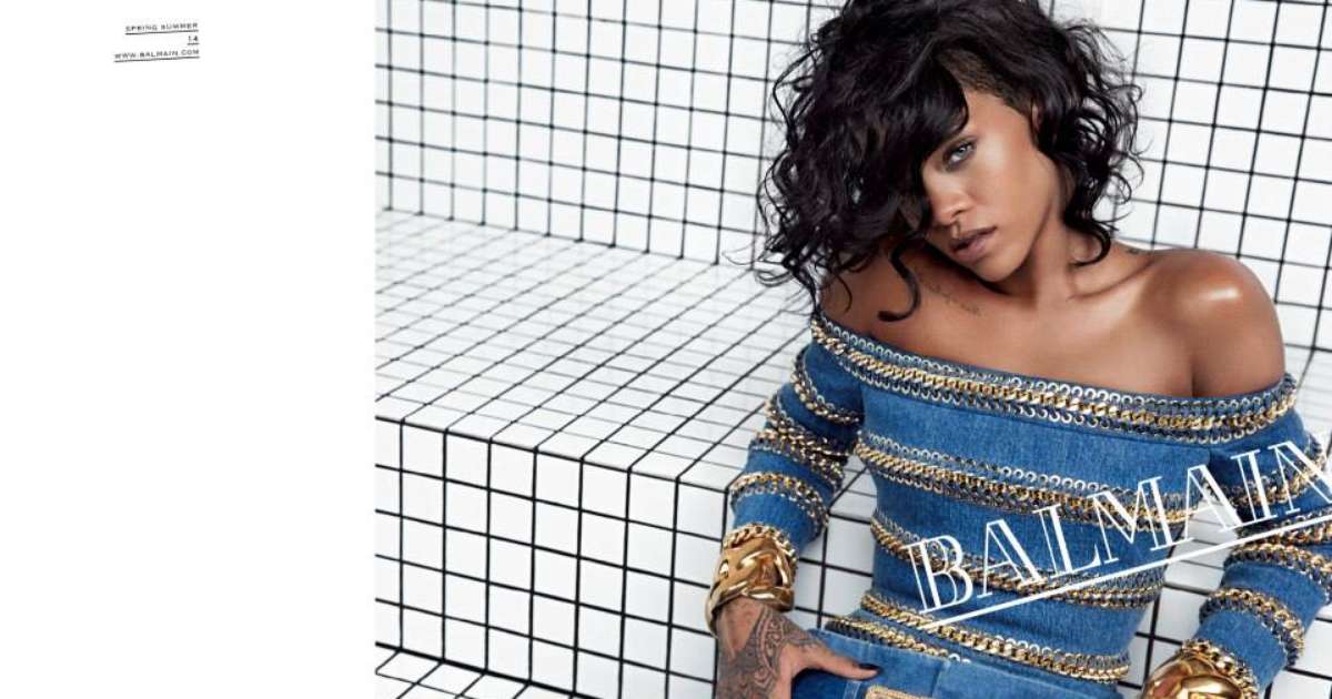 Rihanna é o rosto da nova campanha da marca francesa Balmain