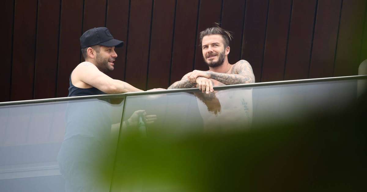 Veja fotos de David Beckham no Rio de Janeiro