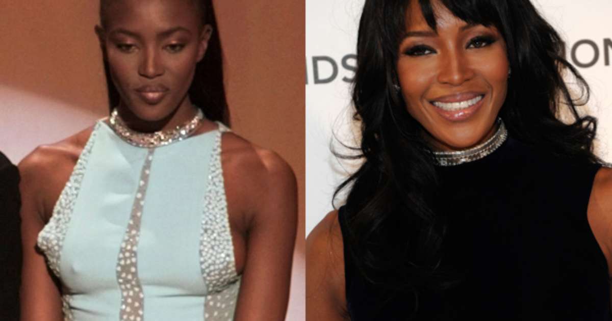 Naomi Campbell diz que seu segredo de beleza é suco verde