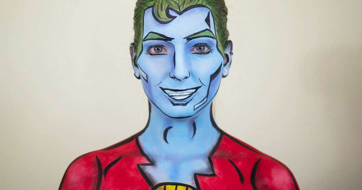 De Grinch a Avatar: artista recria rostos com make e tintas