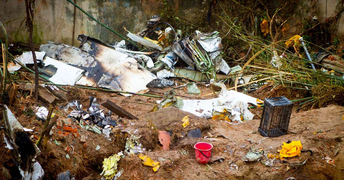Restos mortais foram achados a mais de 100 m de acidente