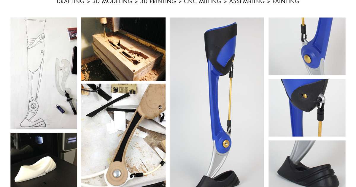 Designer cria perna protética para ajudar amputados em escaladas