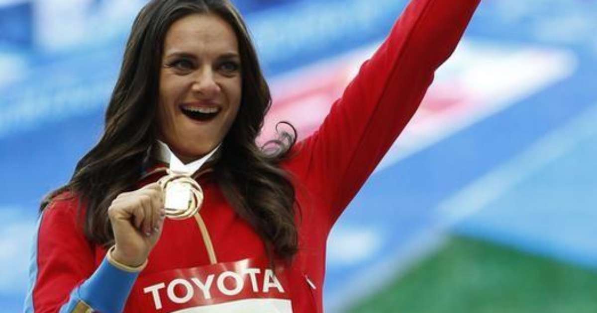 Isinbayeva se casa com atleta russo 6 meses após dar à luz