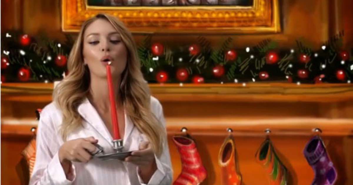 Angels da VS celebram Natal com festa do pijama