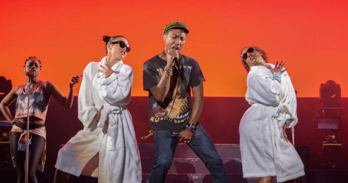 Lolla: público critica show de Pharrell nas redes sociais