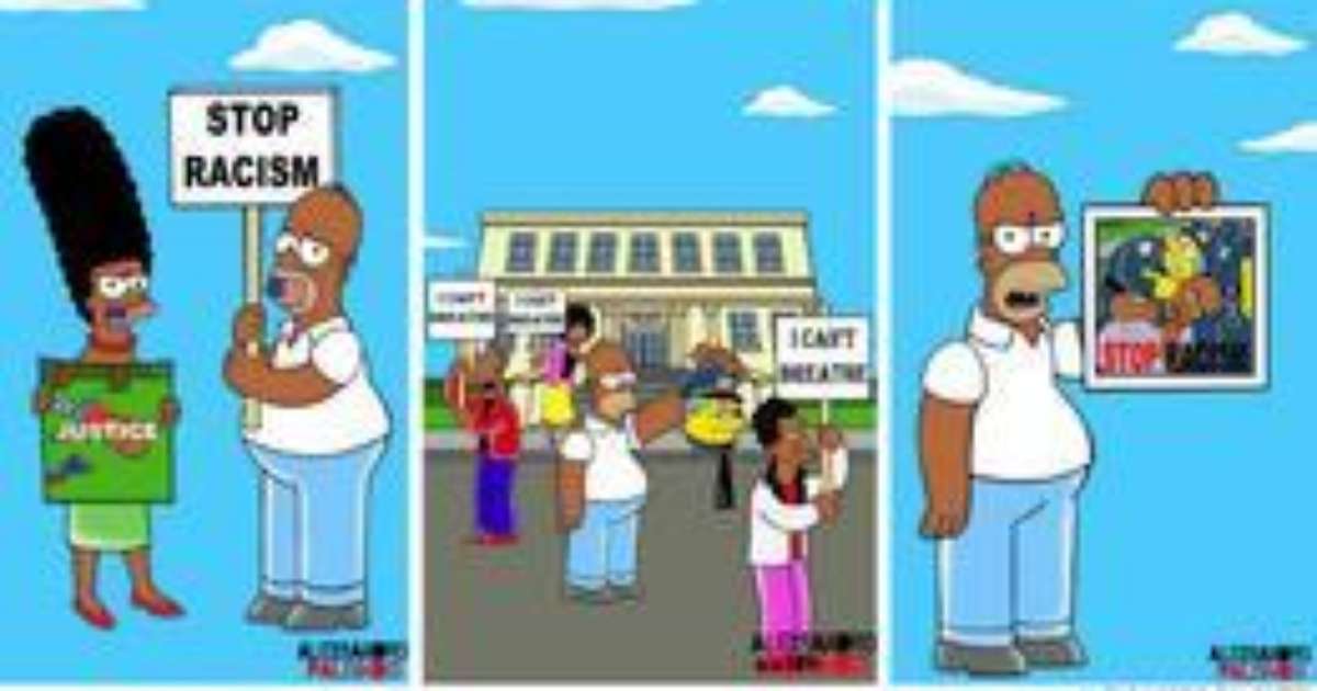 Artista cria 'Simpsons negros' contra o racismo nos EUA