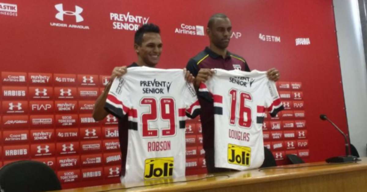 Apresentados, Douglas e Robson têm pressa para ajudar o São Paulo
