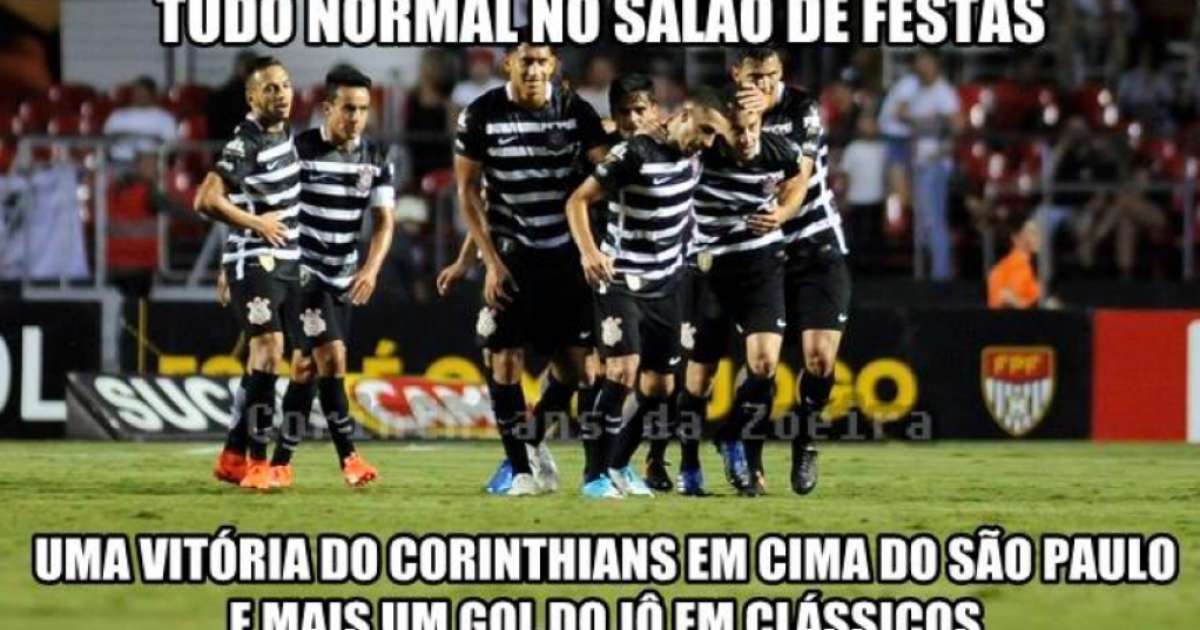 Os melhores memes da vitória do Corinthians sobre o São Paulo