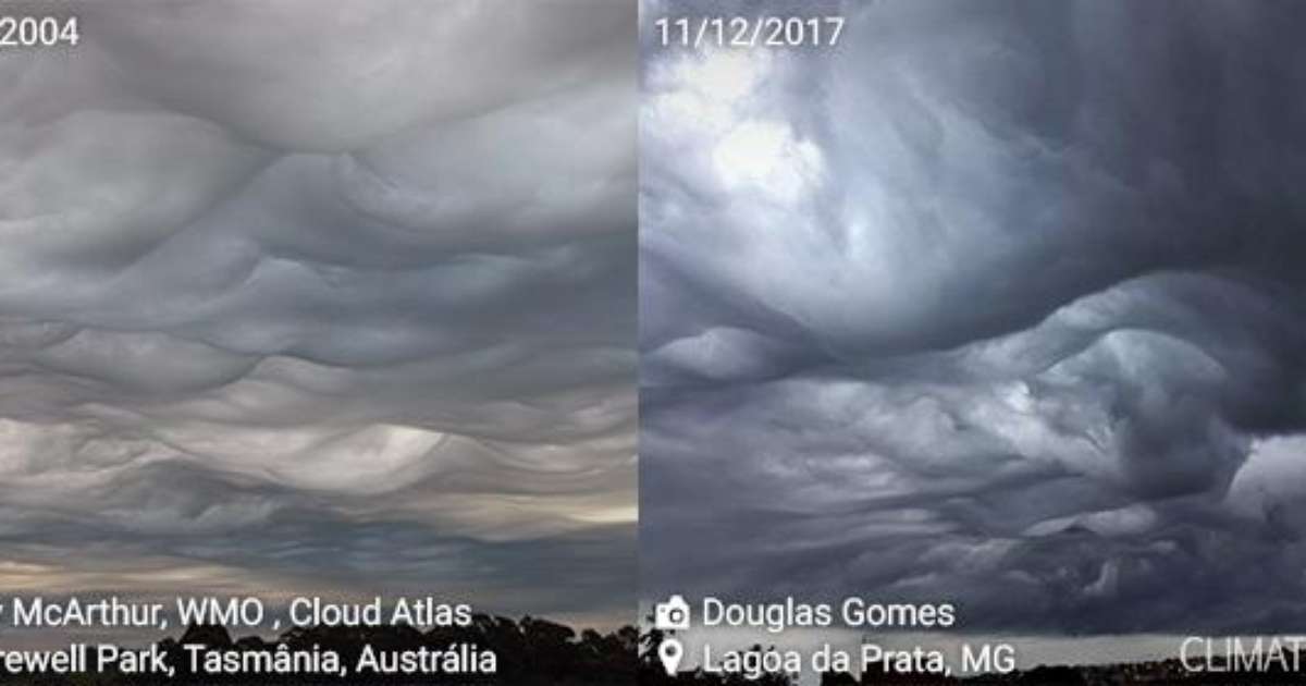 Nuvem rara é fotografada em cidade de Minas Gerais