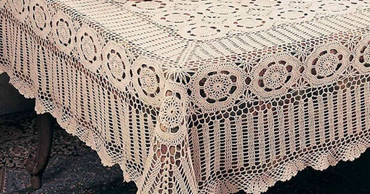 Toalha de Mesa de Crochê: 45 Modelos para se Inspirar