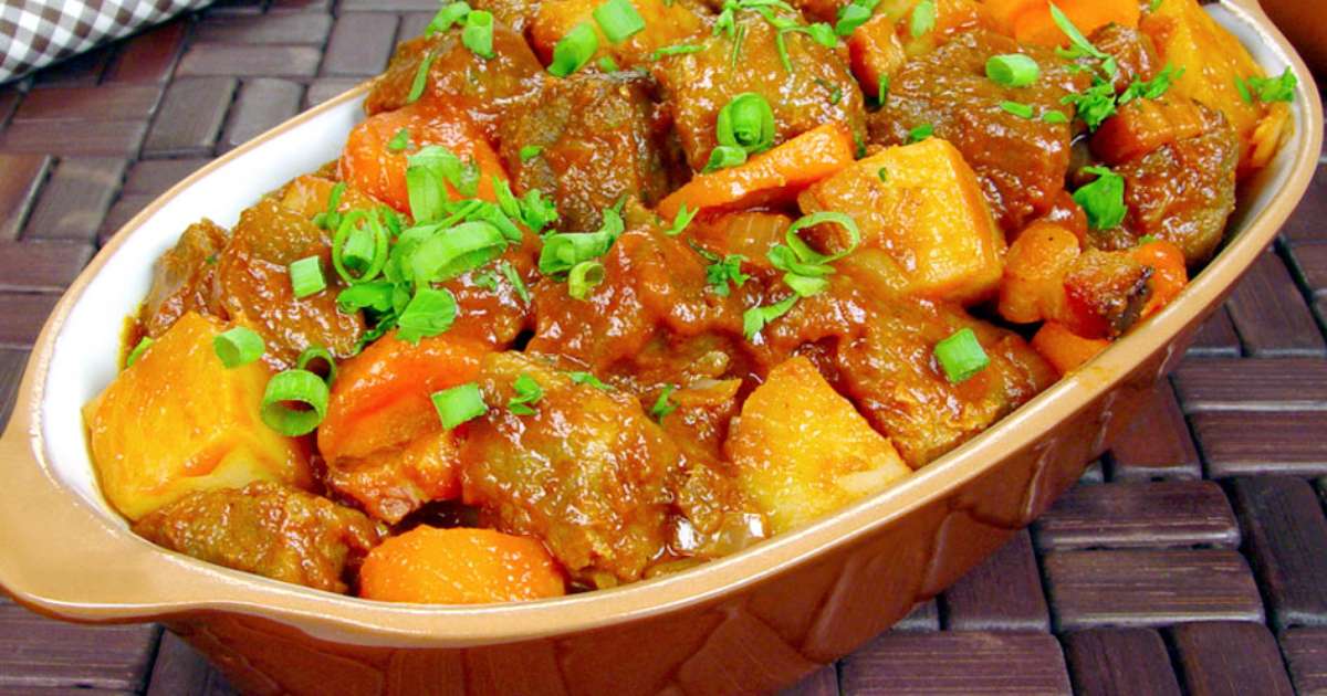 Picadinho na pressão com legumes