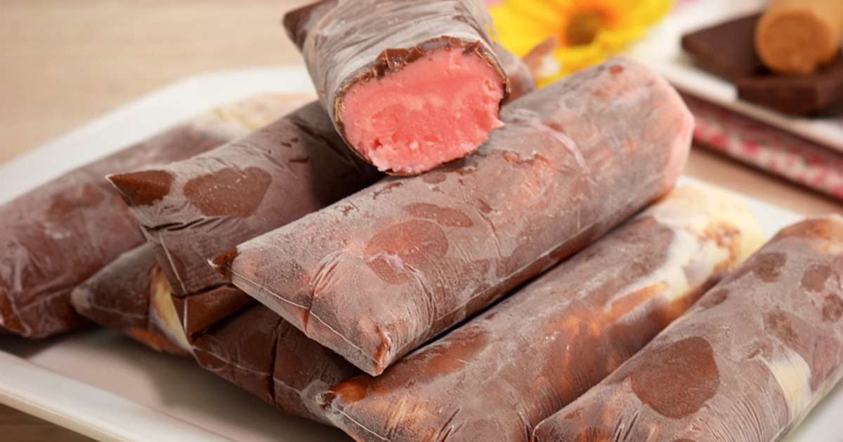 Quatro sacolés gourmet