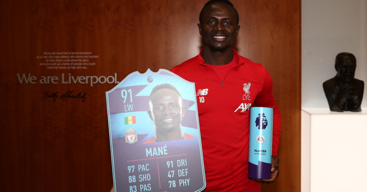 Mané é eleito o melhor do mês no Inglês e ganha carta inédita no Fifa ...
