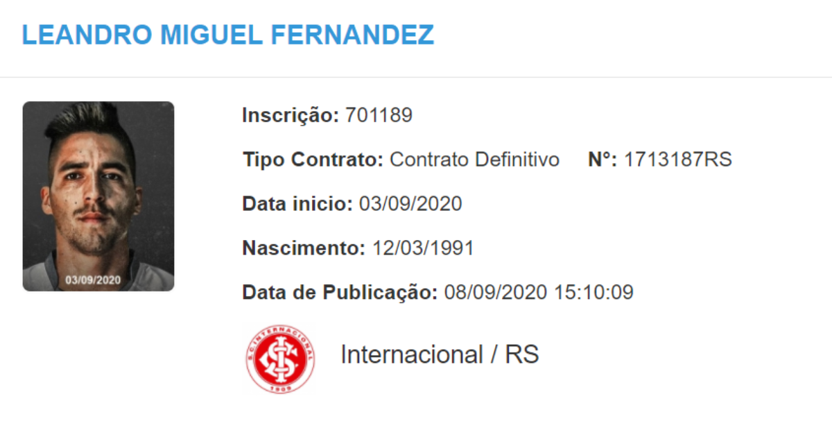 Leandro Fernández é regularizado no BID e está liberado para jogar pelo ...