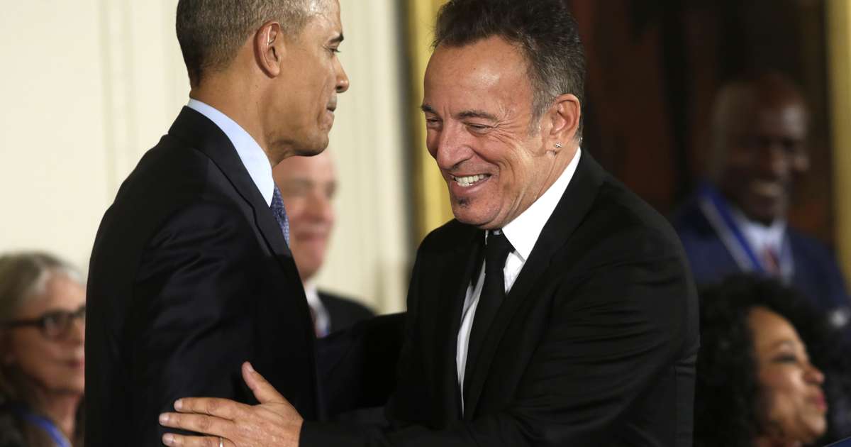 Barack Obama e Bruce Springsteen formam parceria em novo podcast do Spotify