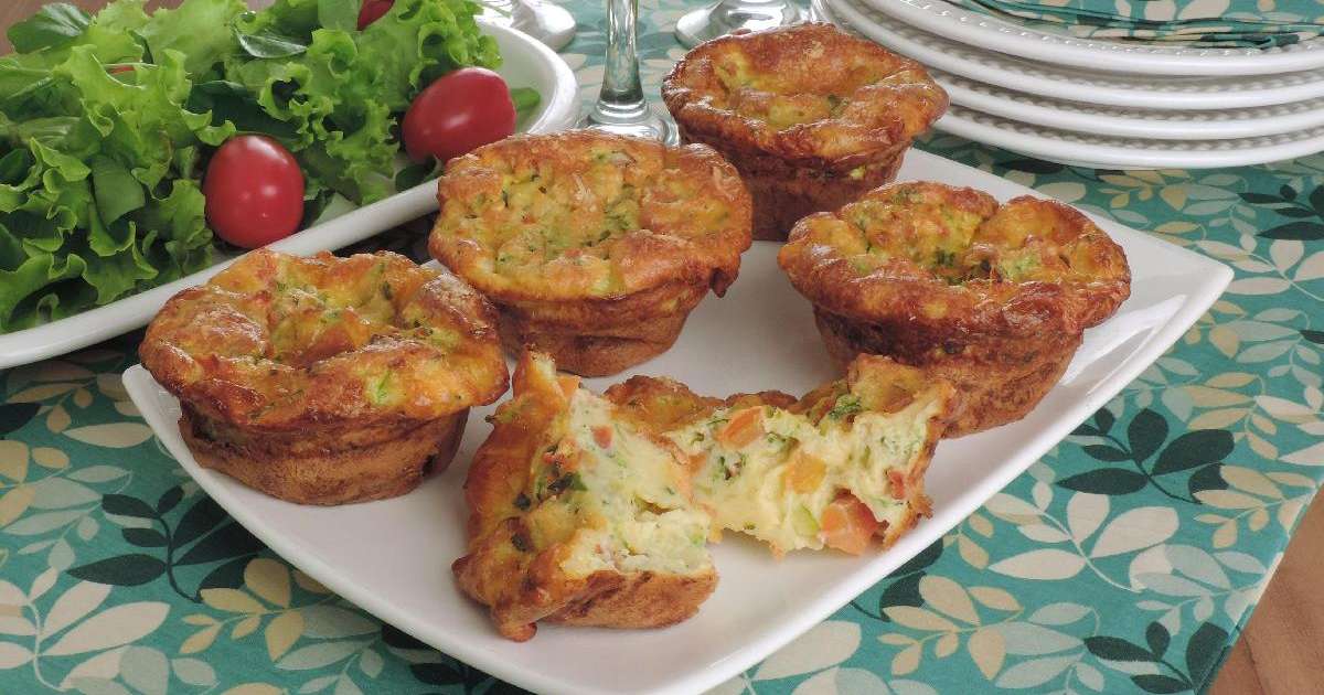 Quatro receitas saborosas e diferentes de muffin salgado para provar e ...