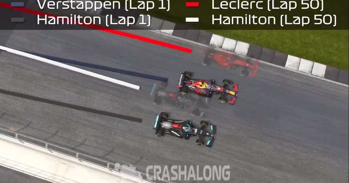Animação 3D compara manobra de Hamilton em Verstappen e Leclerc no GP ...