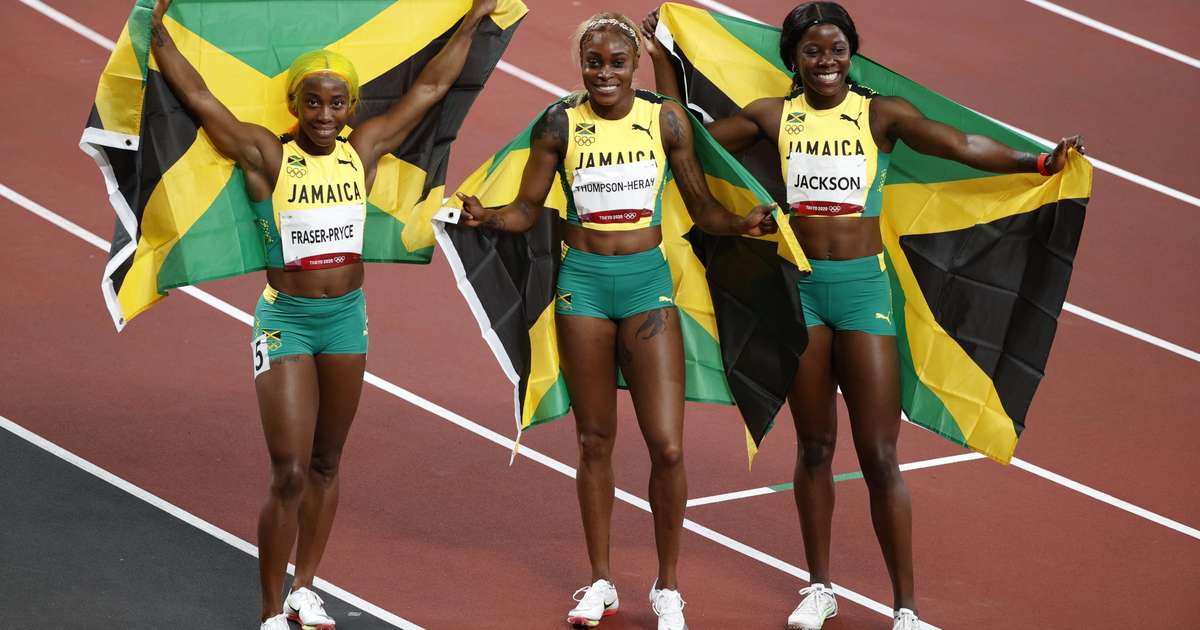 Eliane Thompson bate recorde olímpico e Jamaica domina pódio na final ...