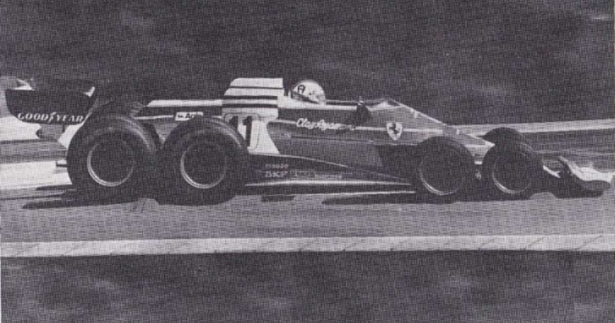 Ferrari já assustou a F1 com um carro de 8 rodas