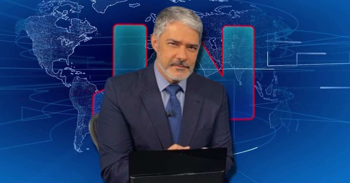 Bonner reage com gentileza ao ver concorrente vencer o 'JN