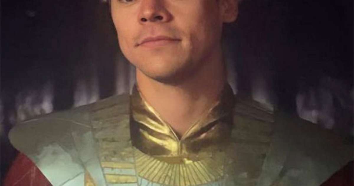 Eternos: Harry Styles vira super-herói em pôster oficial da Marvel