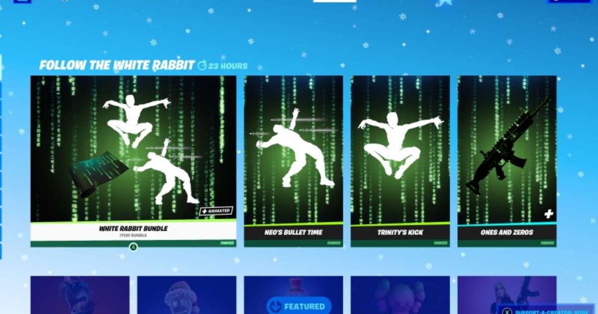 Fortnite recebe emotes de The Matrix