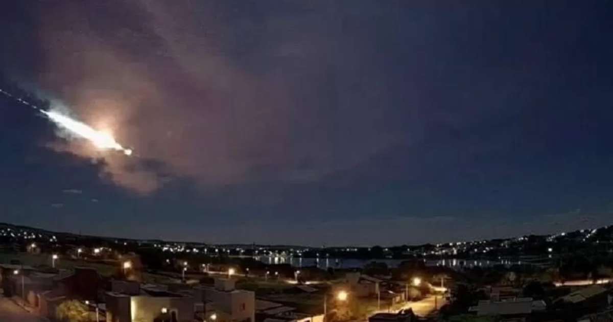 Meteoro é visto por moradores do Triângulo Mineiro