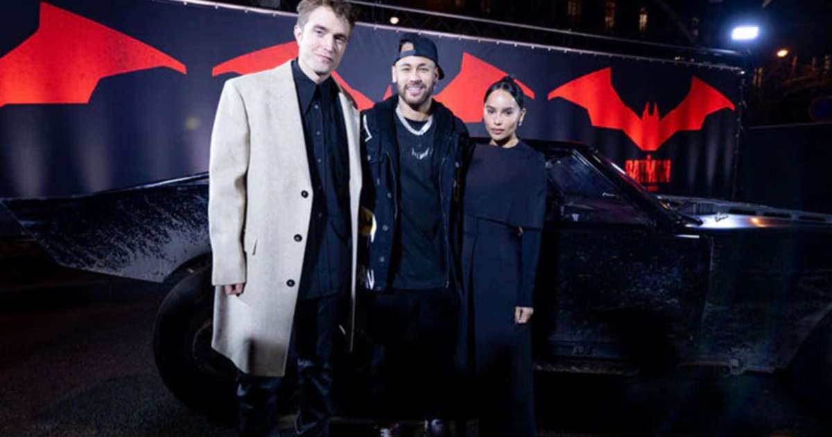 Neymar é destaque da première de "Batman" em Paris