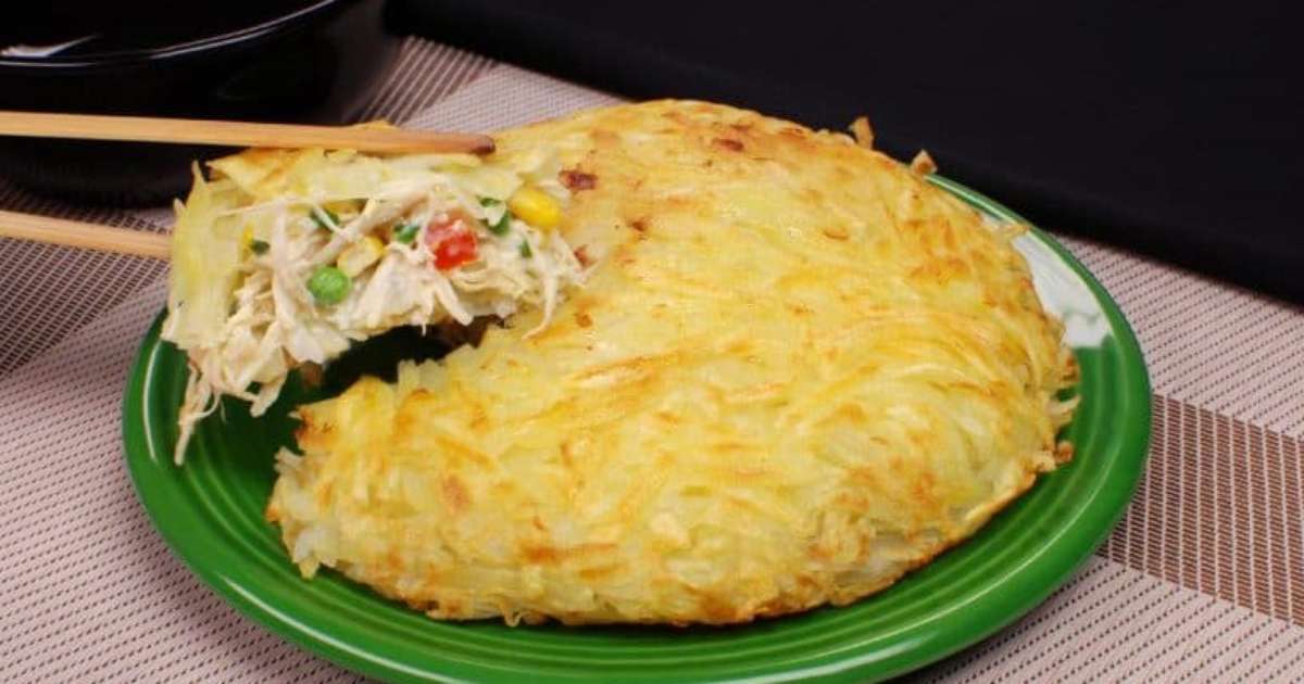 Batata rosti na frigideira