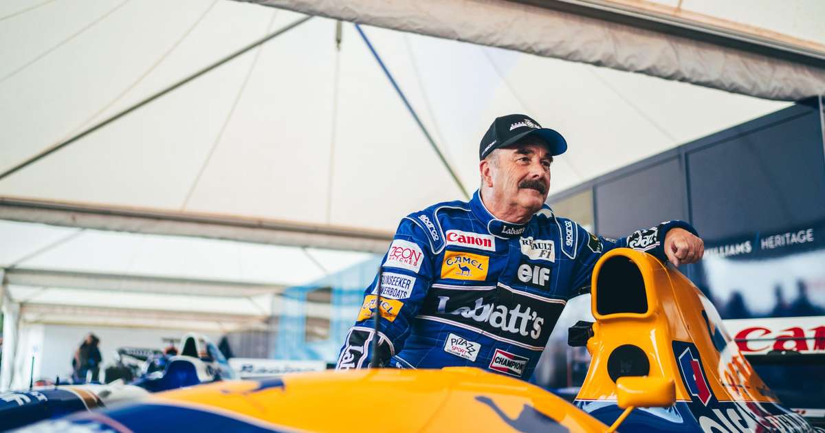 Nigel Mansell volta a pilotar seus carros vencedores na F1