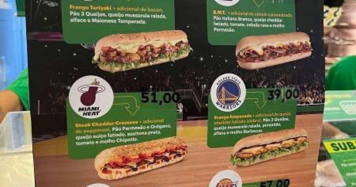 Lanche do Subway custa R$ 61 e preço impressiona internautas