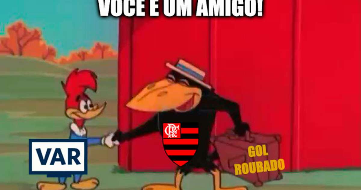 VARmengo? Rivais fazem memes após gol polêmico do Flamengo contra o Goiás