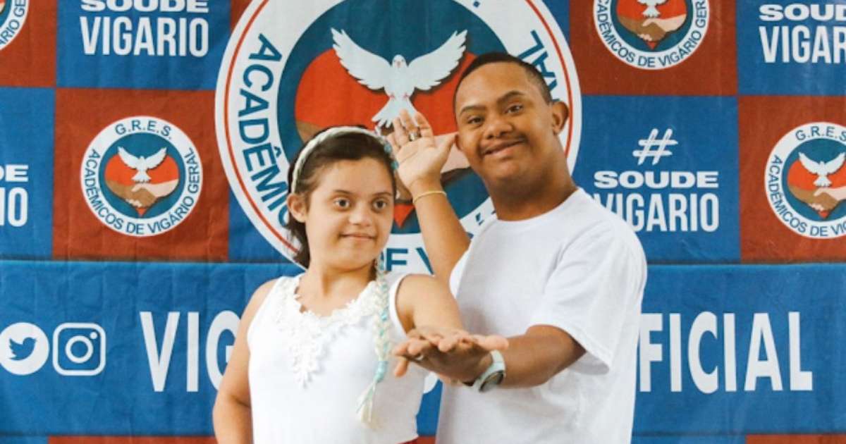 Acadêmicos do Vigário terá mestre-sala e porta-bandeira Down