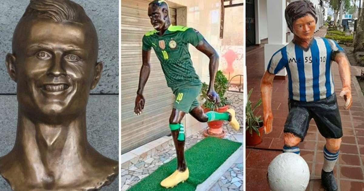 Que isso, Mané?! Estátua do craque senegalês viraliza e é mais uma a ...